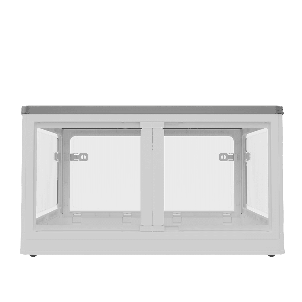 Resenkos 506QT 4-Pack Transparent Stackable Storage Bins with 5 Doors ...