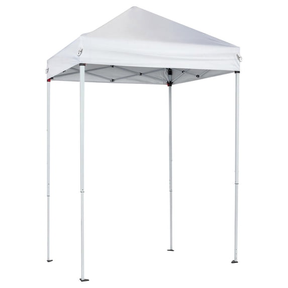 Resenkos 5x5 FT Pop-Up Canopy Tent with Sidewalls, Waterproof Silver ...