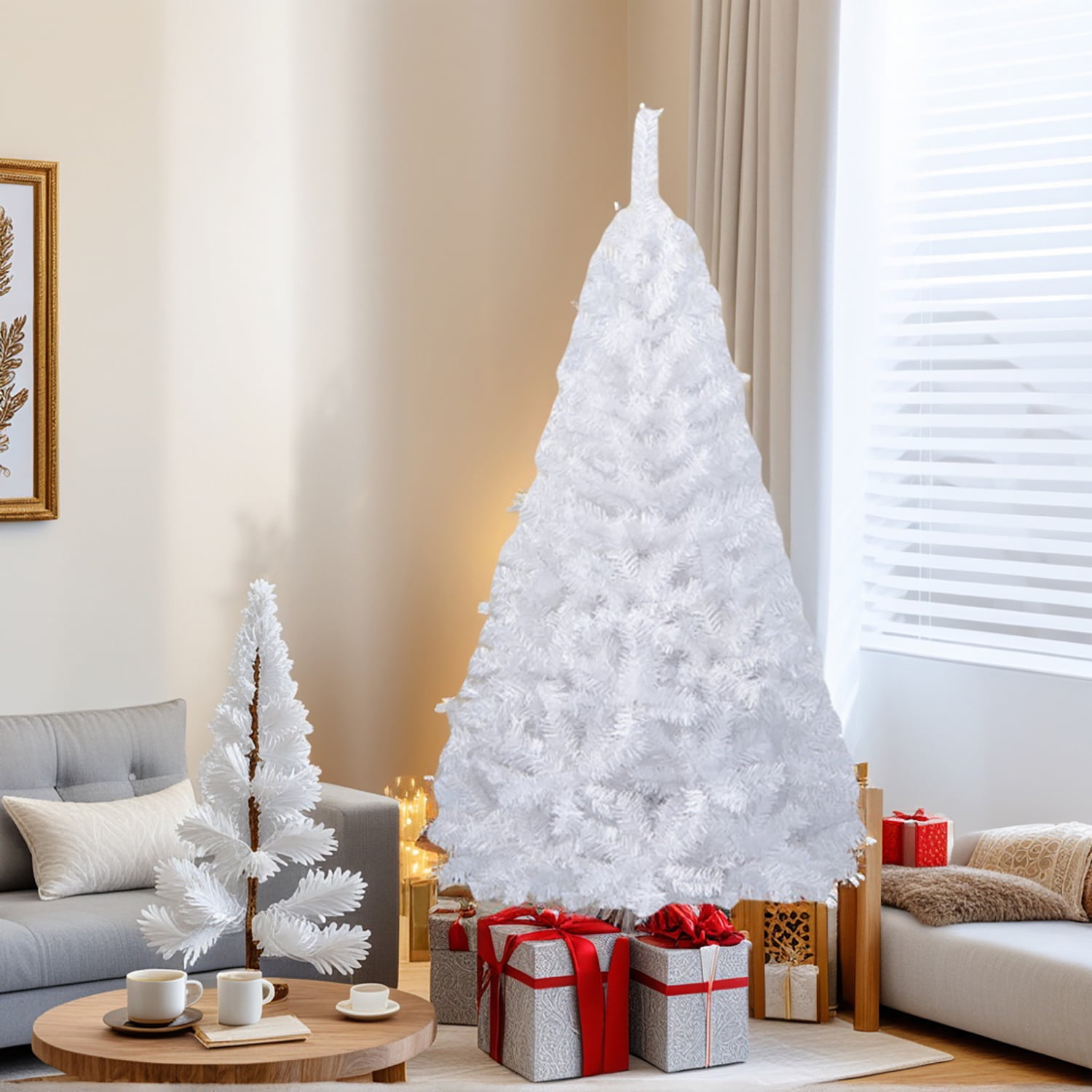 Resenkos 6 Feet White Christmas Tree, White - Walmart.com