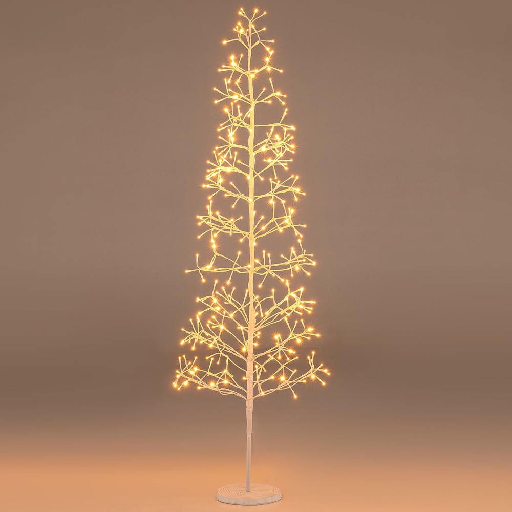 Resenkos 6-Ft Pre-Lit Lighted Birch Twig Tree with Warm White LEDs ...