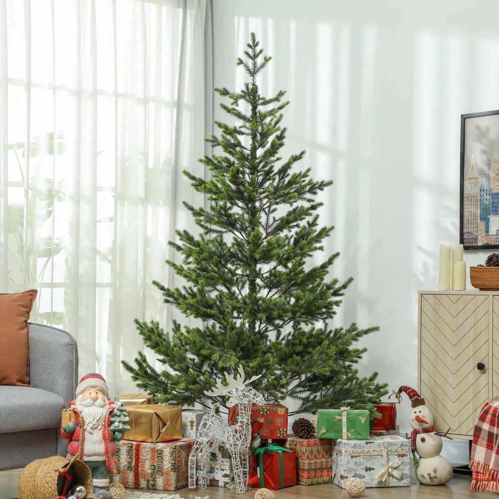 Resenkos 6ft Artificial Sparse Christmas Tree with Steel Stand & 1933 ...
