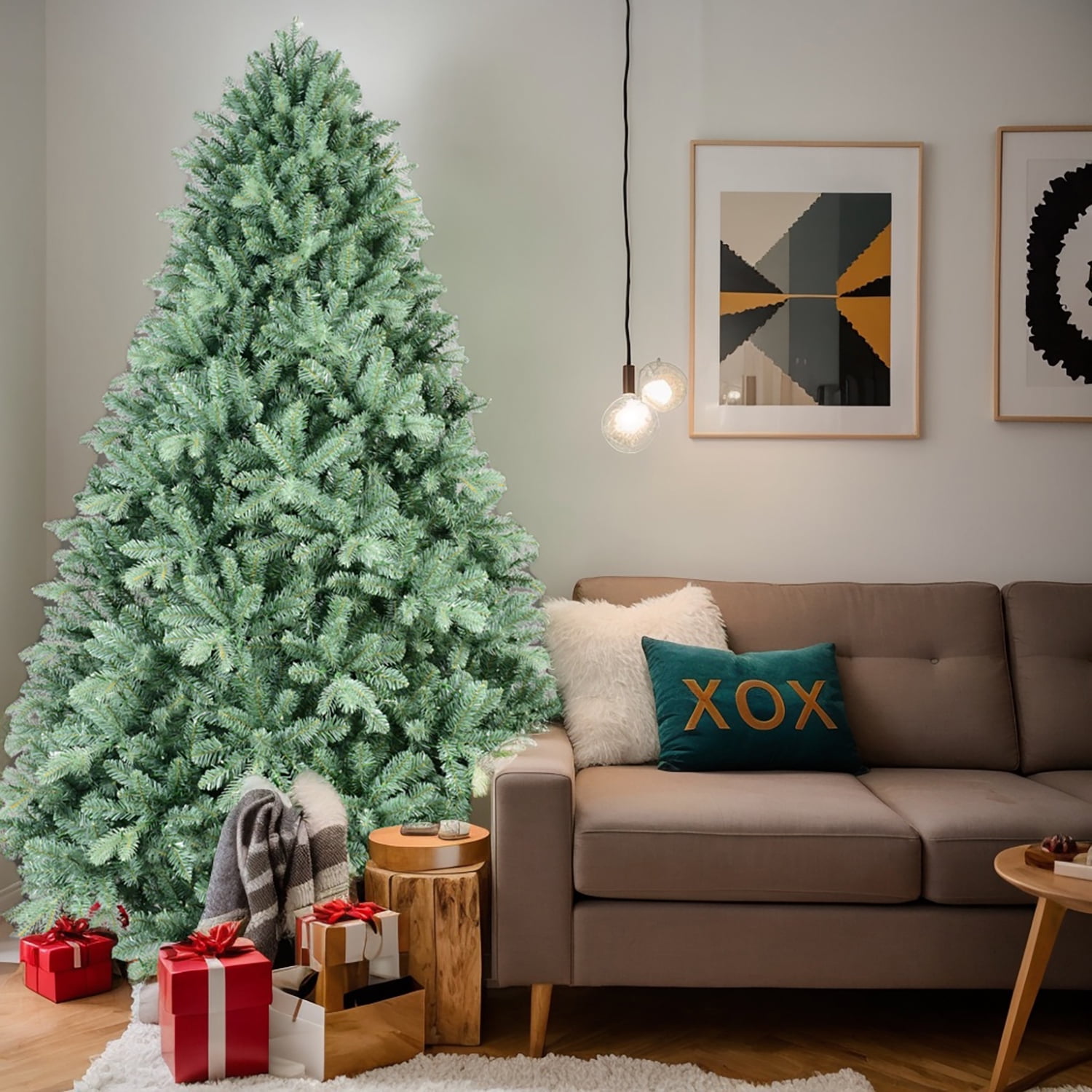 Resenkos 6ft Premium Artificial Christmas Tree with Hinged Branches ...