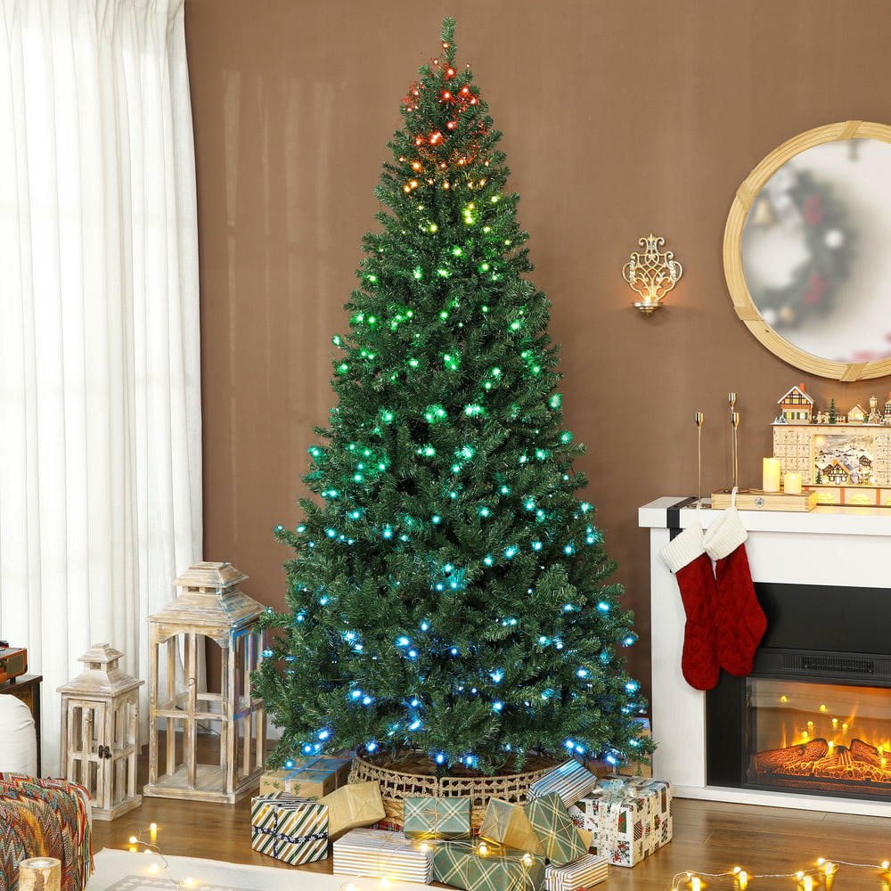 Resenkos 7.5ft Pre-Lit Christmas Tree with RGB Dynamic LEDs, Remote ...