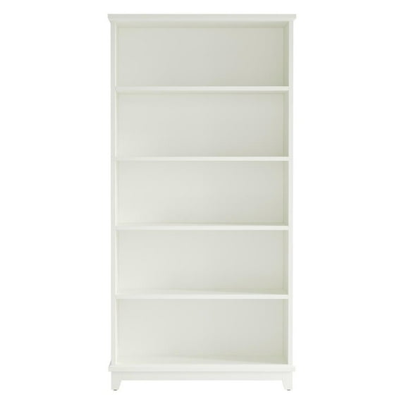 Resenkos 70" Tall White 5-Tier Bookcase, Modern Display Shelving Unit ...