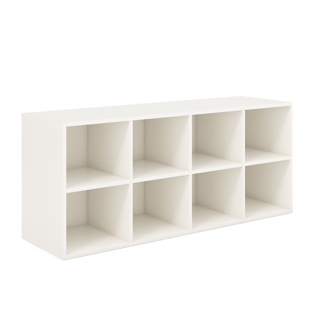 Resenkos 8 Cubbies Shoe Organizer with 500 LBS Weight Capacity-White ...