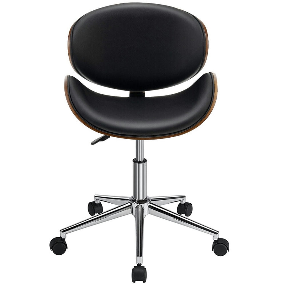 Resenkos Adjustable Leather Office Chair Swivel Bentwood Desk Chair ...