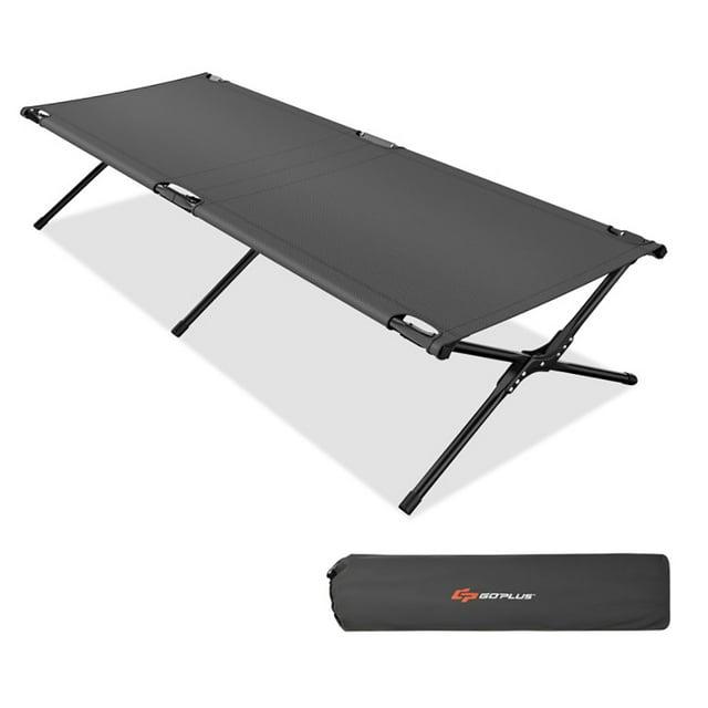 Resenkos Adults Kids Folding Camping Cot-Gray,Compact Camping Cot ...