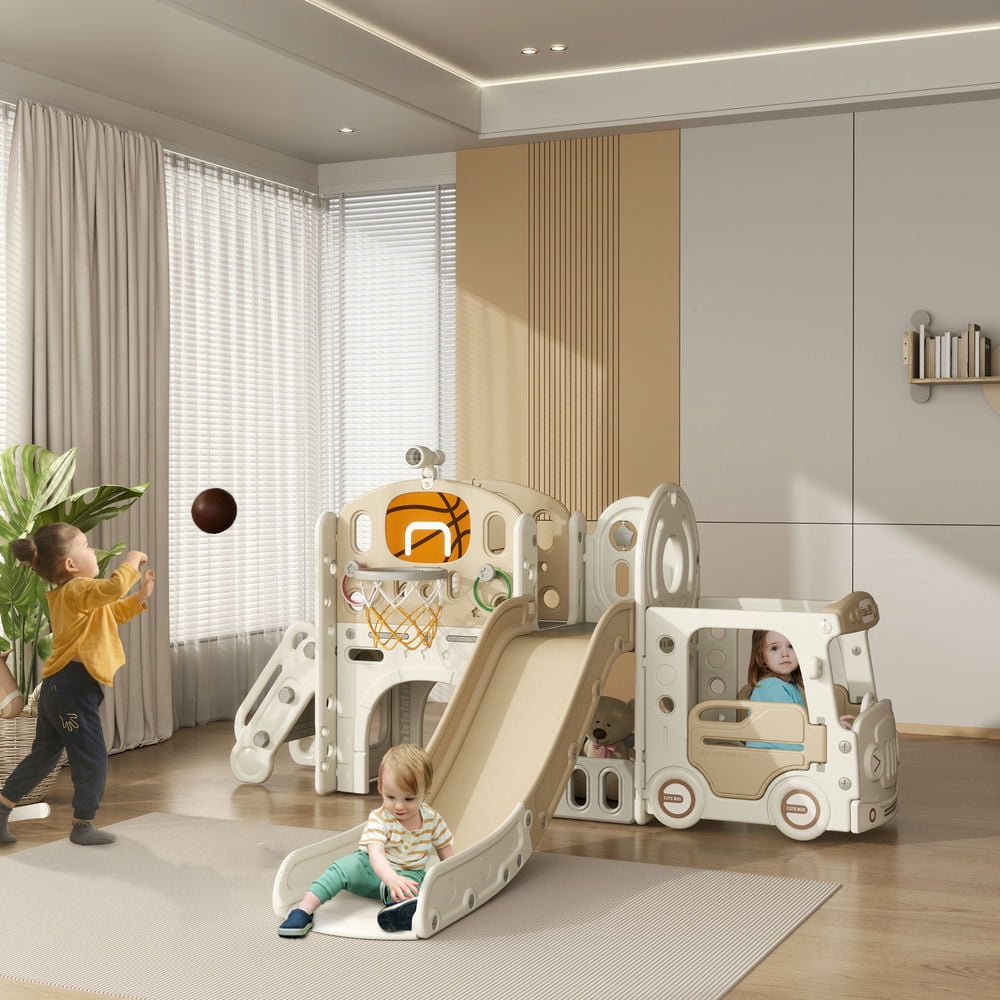 Resenkos Baby Indoor Slide, 9 in 1 Toddler Slide, Indoor Slide for Kids ...