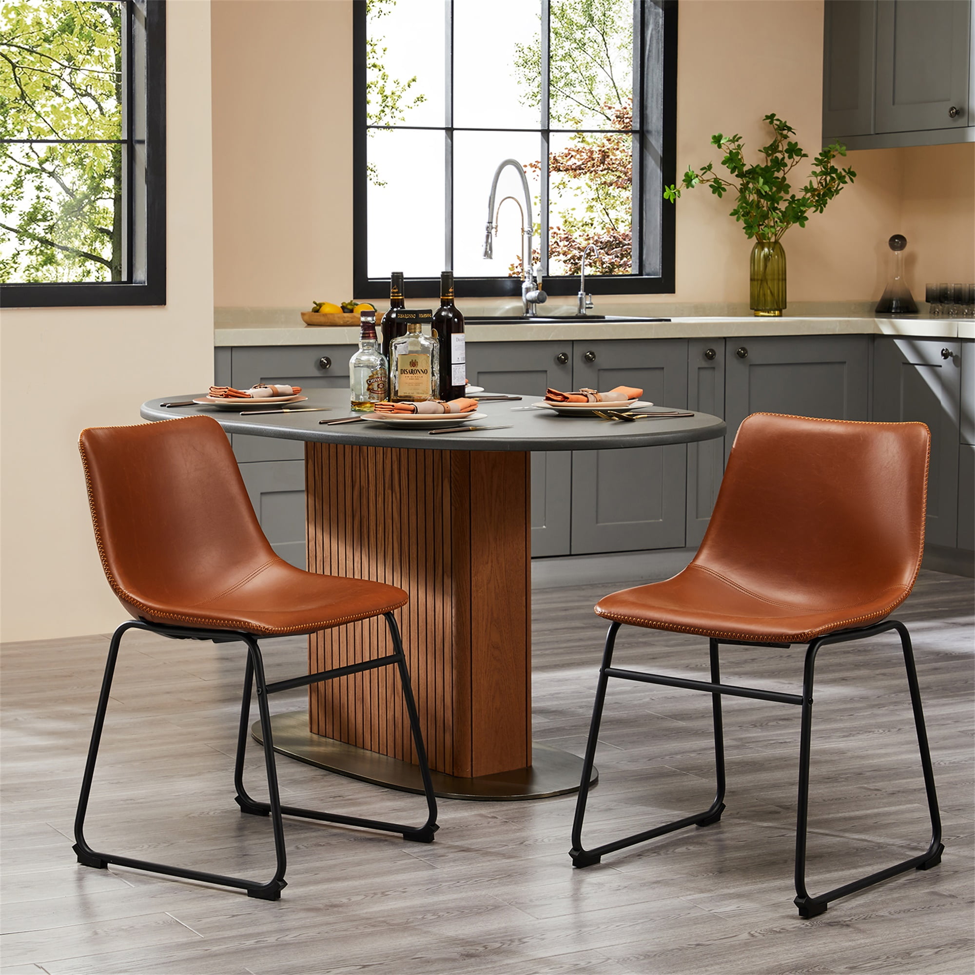 Resenkos Bar Stools - Stylish Counter-Height Barstools with Back ...