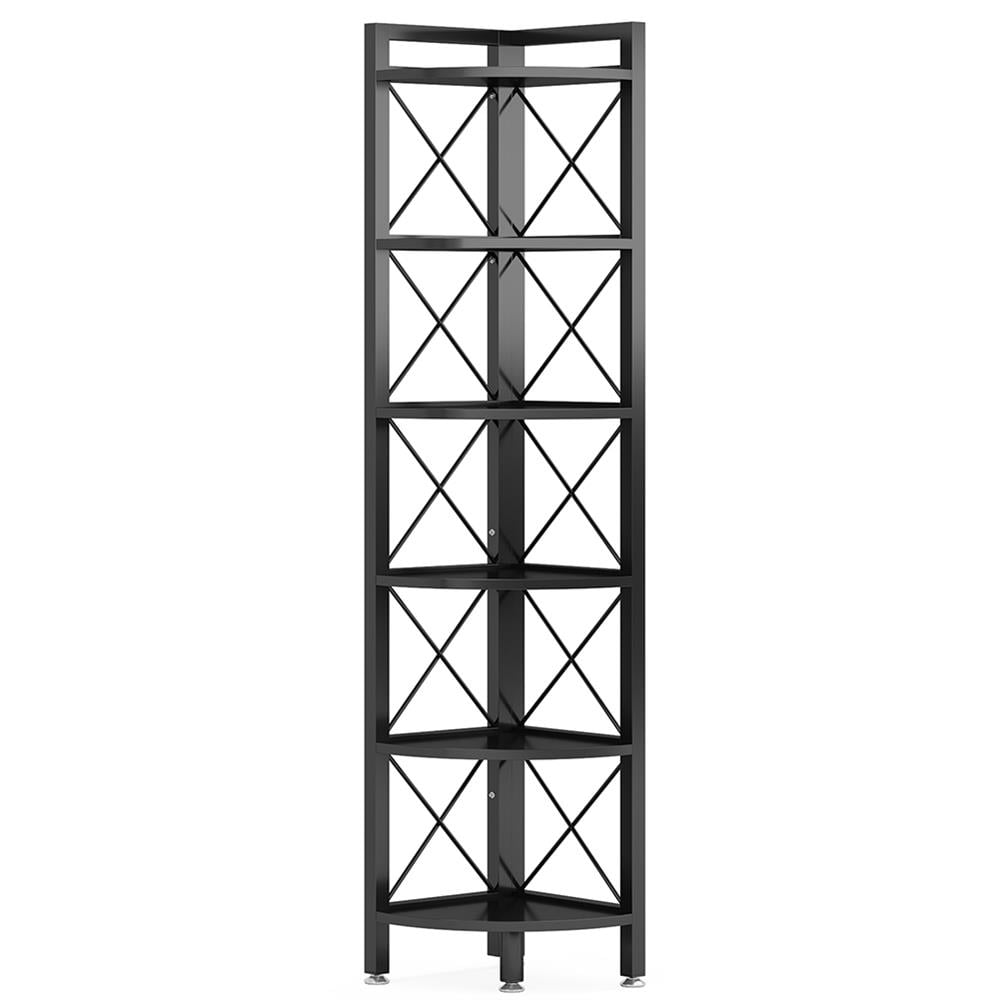 Resenkos Bookshelf, Storage Shelf, Bookcase,6-Tier Corner Shelf Small ...
