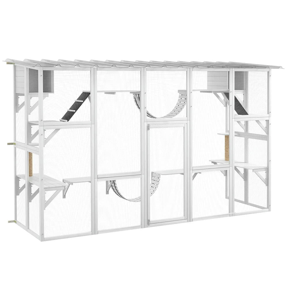Resenkos Cat Cage, Cat Crate Kennel Enclosure Playpen,Catio Playground ...