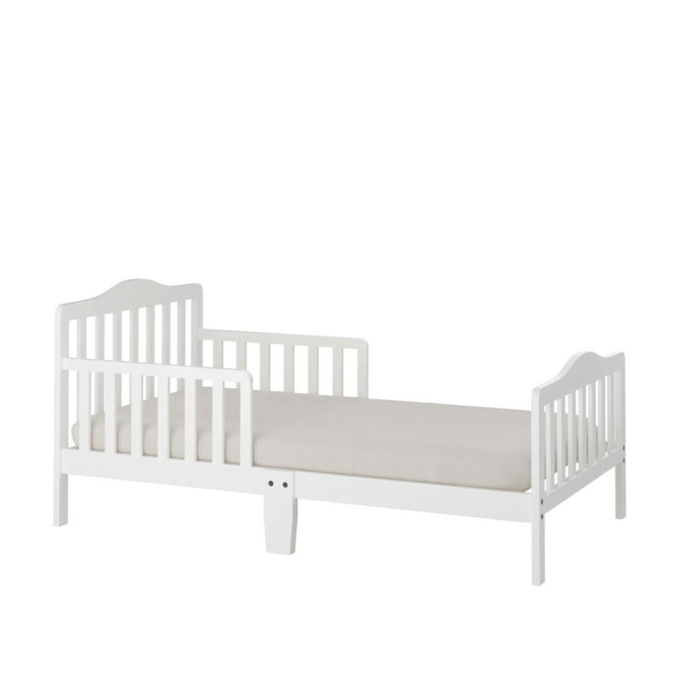 Resenkos Classic Design Kids Wood Toddler Bed Frame with Two Side ...