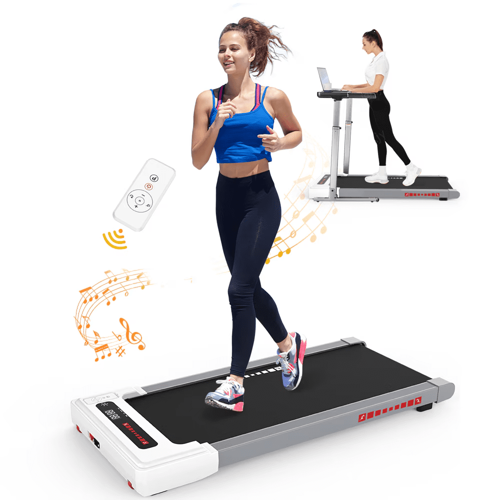 Resenkos Compact Treadmills,Treadmills Walking Pad Under Desk Treadmill ...