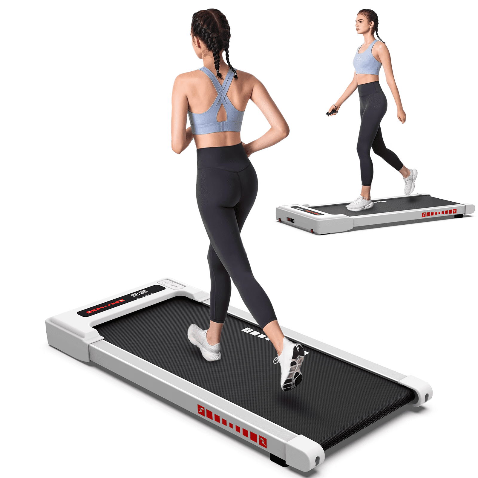 Resenkos Compact Treadmills for Home,Small Walking Treadmill Compact ...