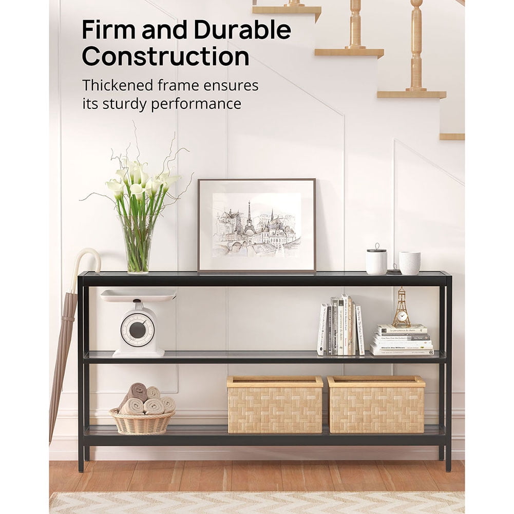 Resenkos Console Table with 3 Tiers, 35” Hallway Entryway Table with ...