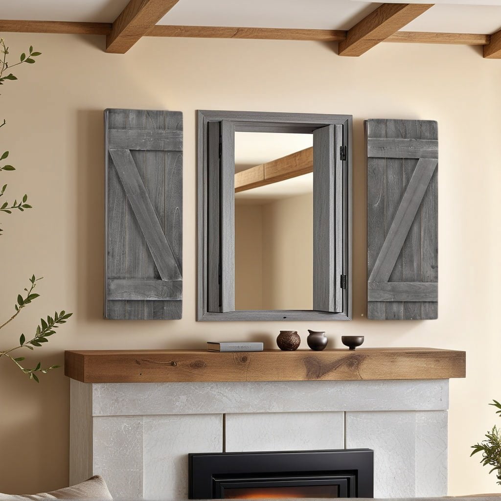 Resenkos Decorative Accessories,36 x 13 Inch Farmhouse Paulownia Wood ...
