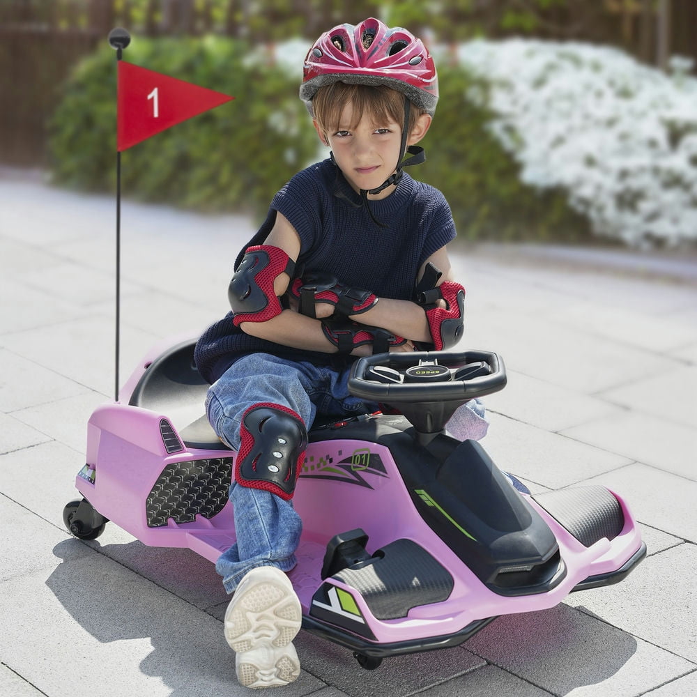 Resenkos Electric Ride-on Kart,12V Electric Go Kart, 5 MPH Drifting Car ...