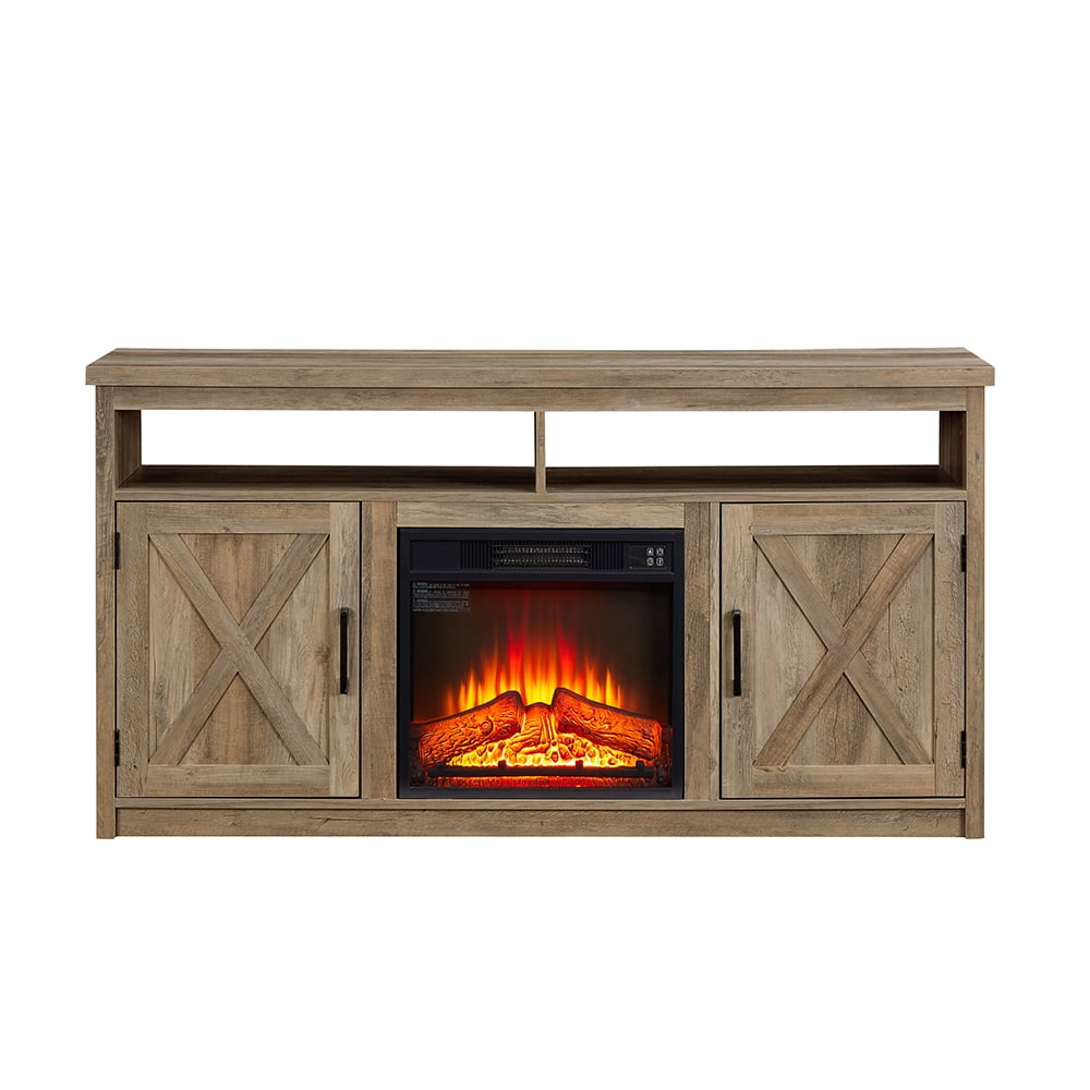 Resenkos Entertainment TV Stand,Entertainment CenterLarge Barn Inspired ...