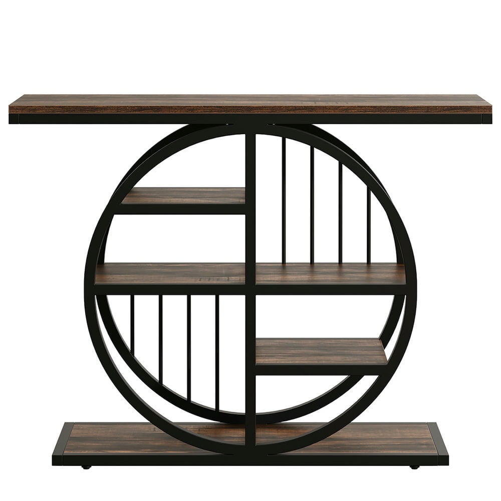 Resenkos Entryway Table, Console Sofa Table,39" Console Table, 5-Tier ...