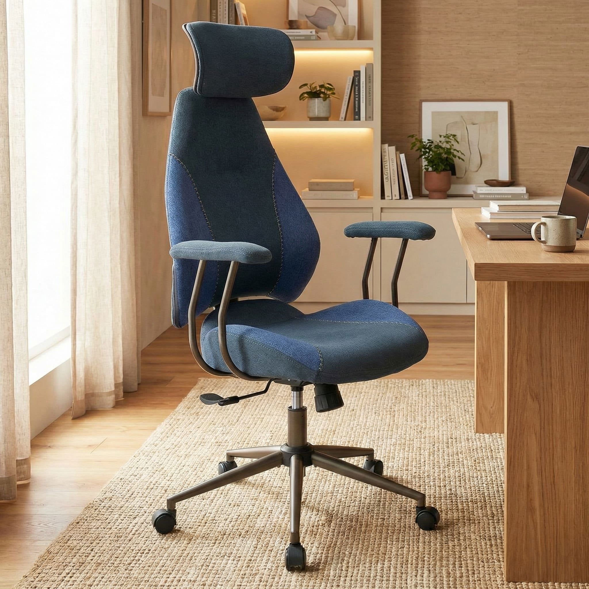 Resenkos Ergonomic Chair with 2D Headrest and Rocking Backrest ...