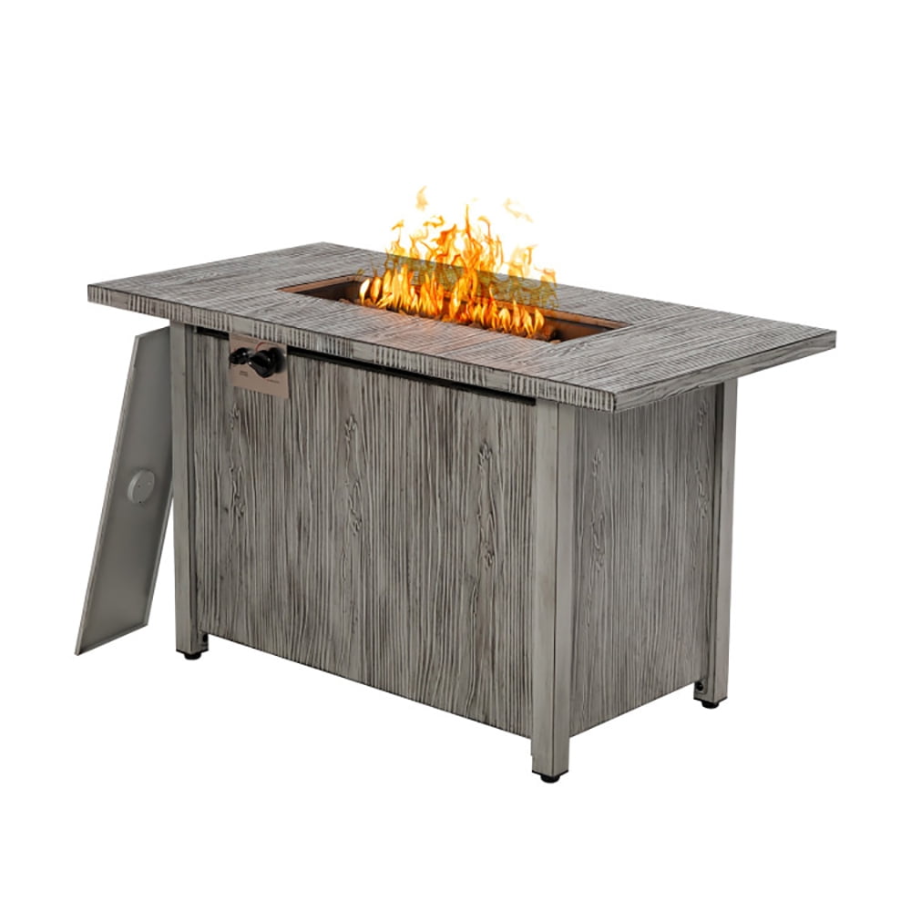 Resenkos Fire Pit Table, Fire Bowl Table,Outdoor Firepit Table,43 Inch ...