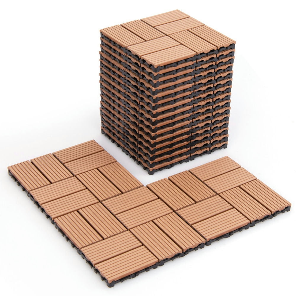 Resenkos Floor Mats, 18 Pieces 12 x 12 Inch All Weather Interlocking ...