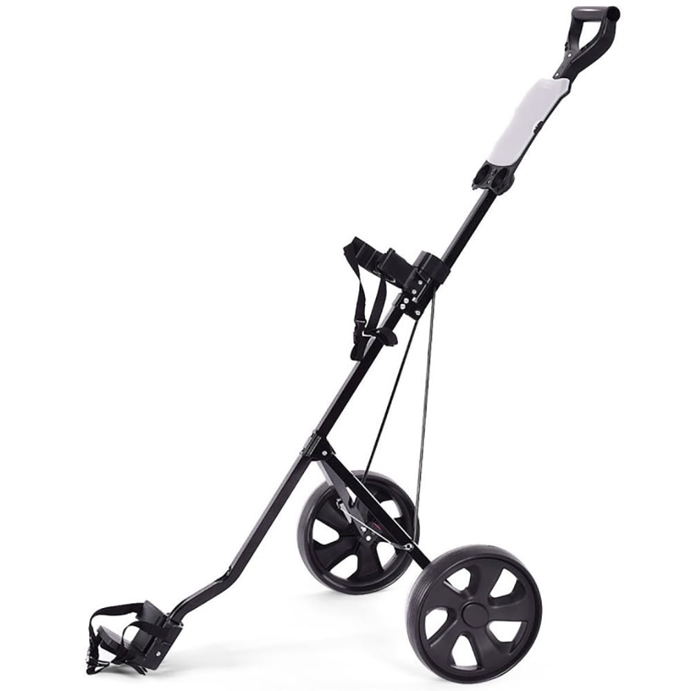Resenkos Folding 2 Wheels Push Pull Golf Cart Trolley with Scoreboard ...