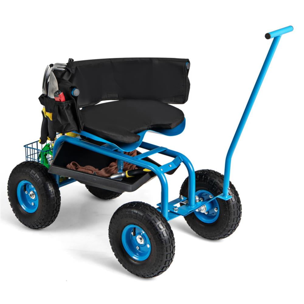 Resenkos Garden Utility Wagon Cart, Farm Wagon Cart,Rolling Garden Cart ...