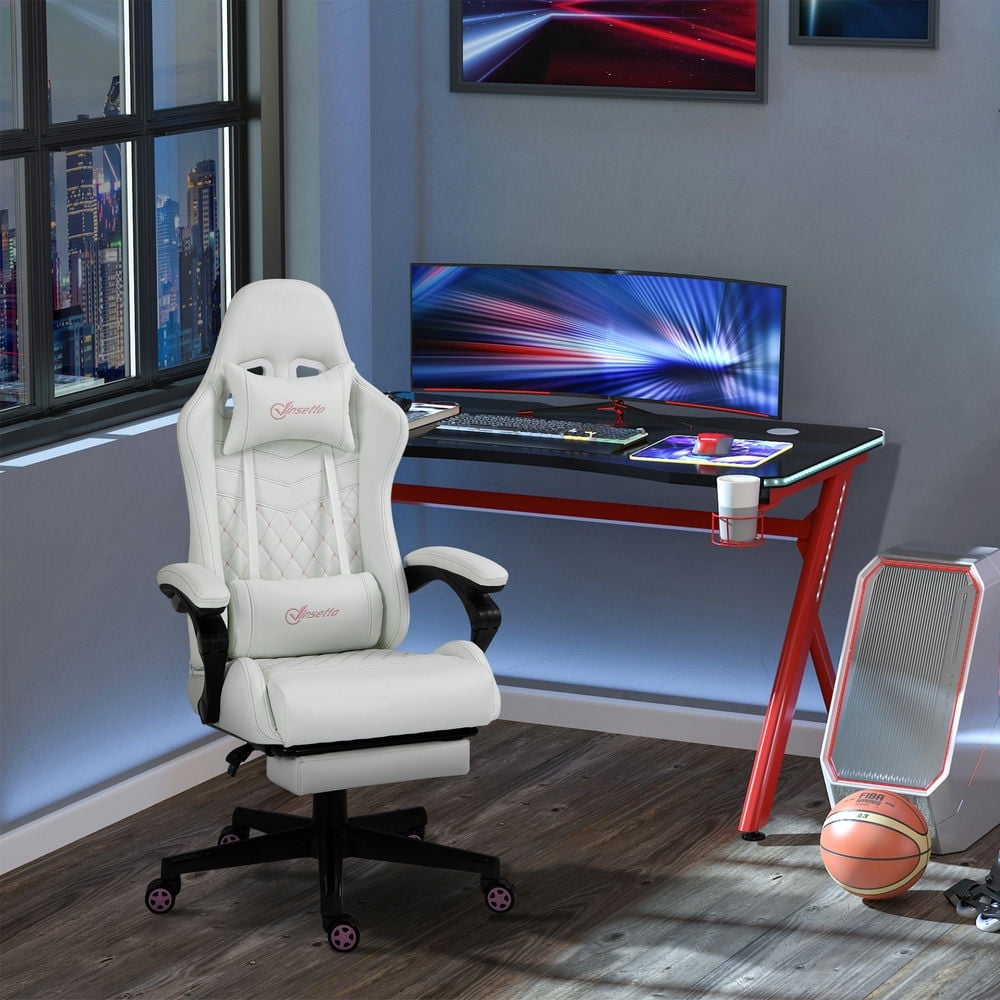 Resenkos High Back Pu Leather Gaming Chair, Racing Computer Chair With ...
