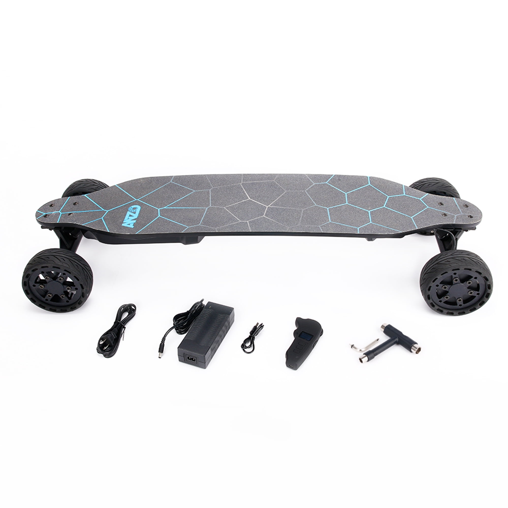 Resenkos High-Performance Electric Skateboard, 1000W Hub Motors, 32MPH ...