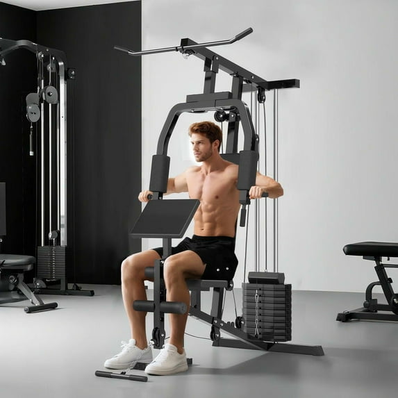Resenkos Home Gym System with Multifunction, Workout Station featuring ...