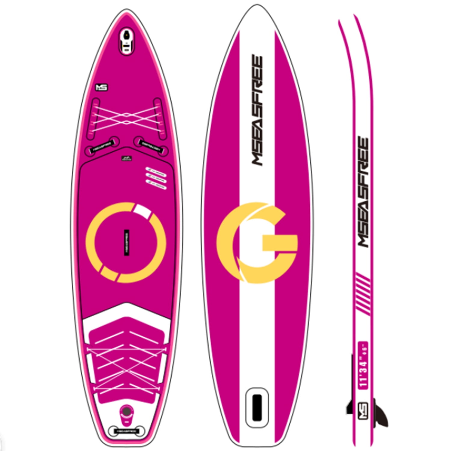 Resenkos Inflatable Stand Up Paddle Board Non-Slip Deck with Premium ...