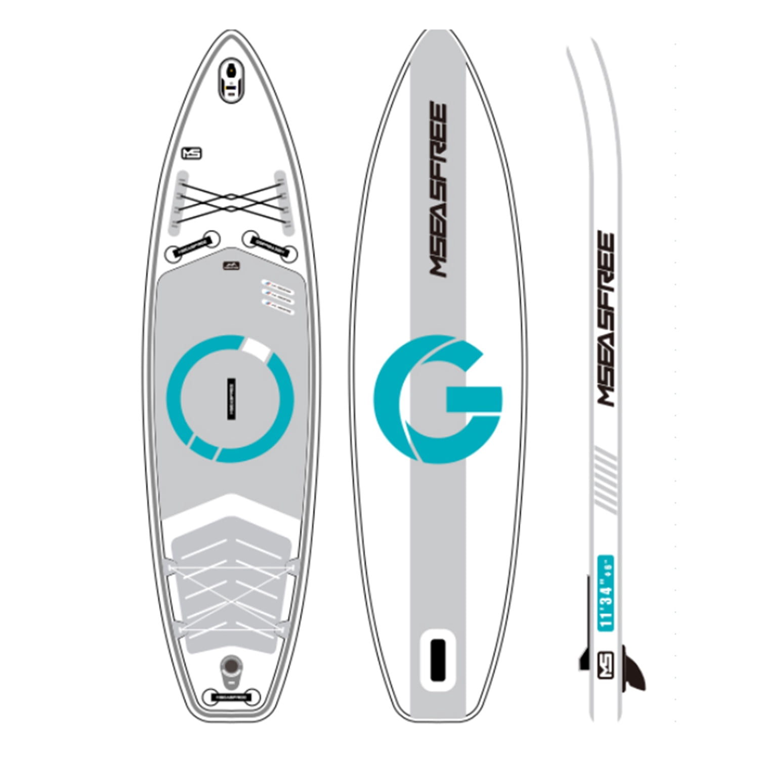 Resenkos Inflatable Stand Up Paddle Board Non-Slip Deck with Premium ...