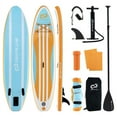 Resenkos Inflatable Stand up Paddle Board with Adjustable Paddle and 3 ...