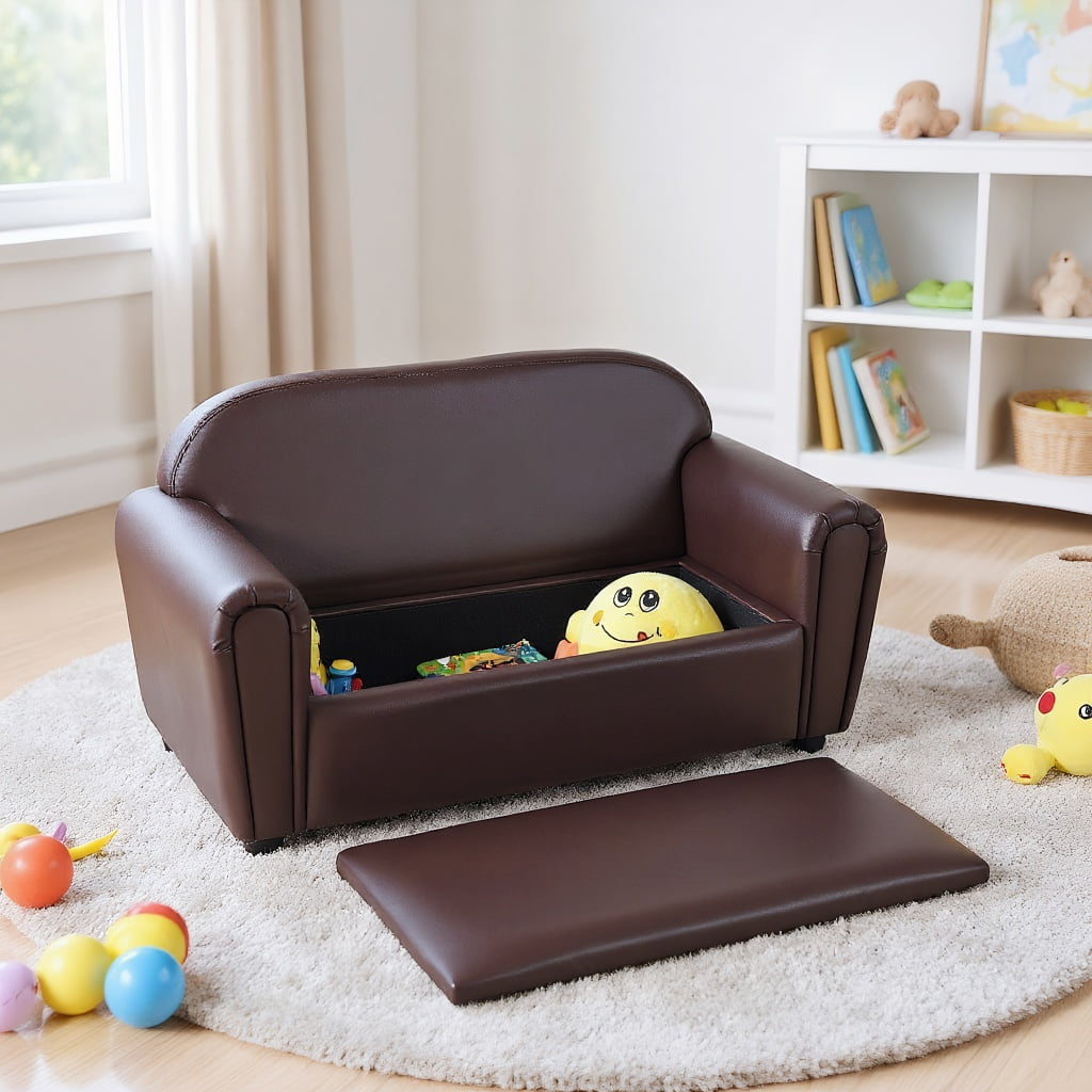 Resenkos Kids Sofa Armrest Chair with Storage Function, Kids Chairs for ...