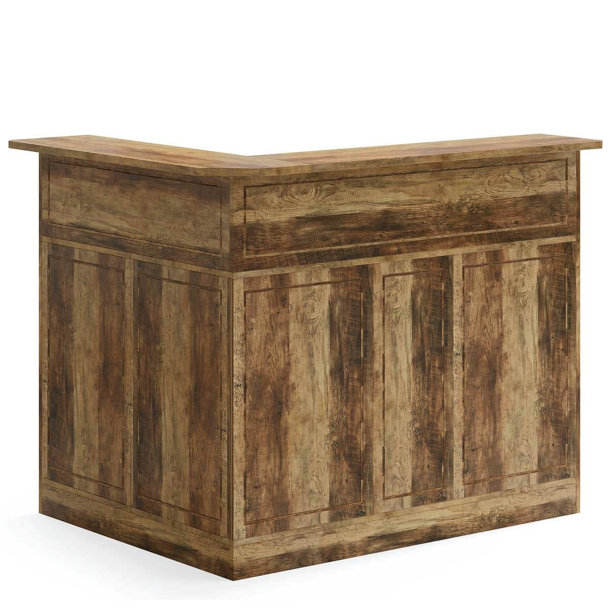 Resenkos corner bar table, 4-Tier Corner Liquor Bar Table, L-Shaped ...