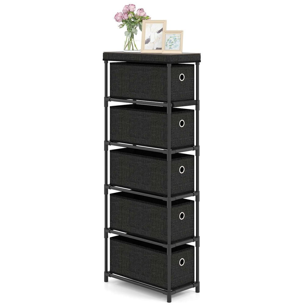 Resenkos Narrow 5-Drawer Dresser,Slim Storage Tower with Reinforced ...