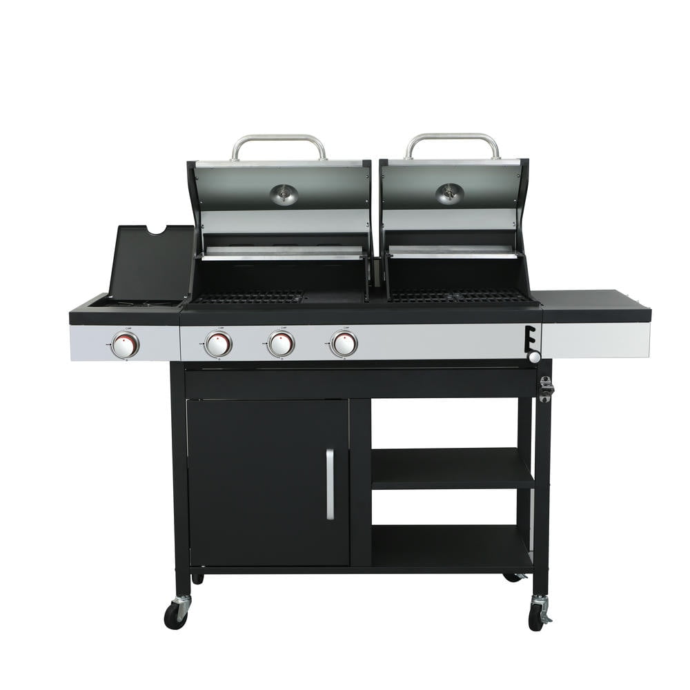 Resenkos Outdoor Barbecues Grill,3-Burner Propane Gas BBQ Grill with ...