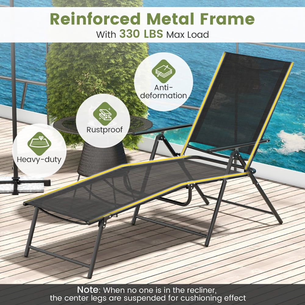 Resenkos Outdoor Chaise Lounges for Restaurant Patio Seating - Walmart ...