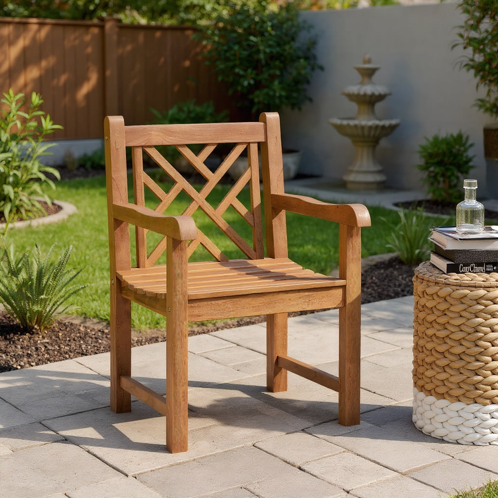 Resenkos Outdoor Dining Room Chairs, Patio Kitchen Chairs,Teak Wood ...
