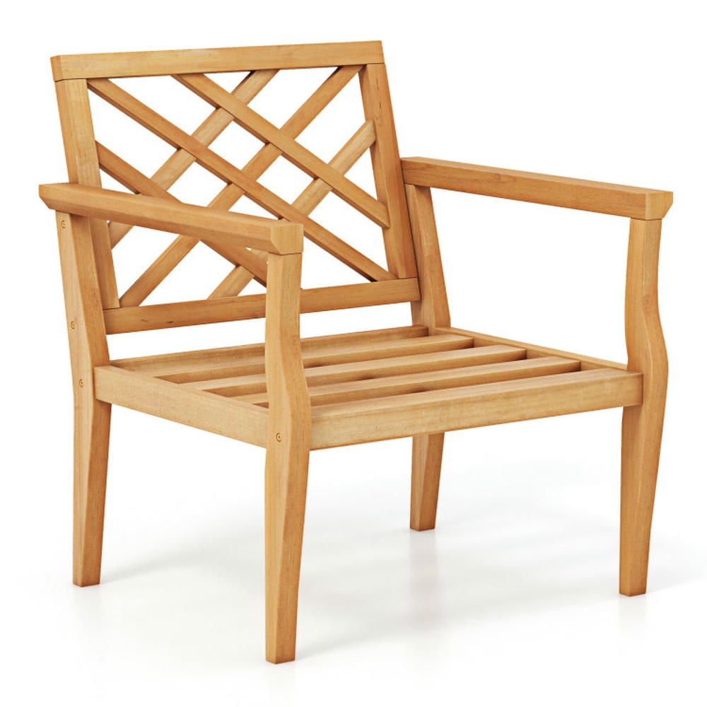 Resenkos Outdoor Dining Room Chairs, Patio Kitchen Chairs,Teak Wood ...