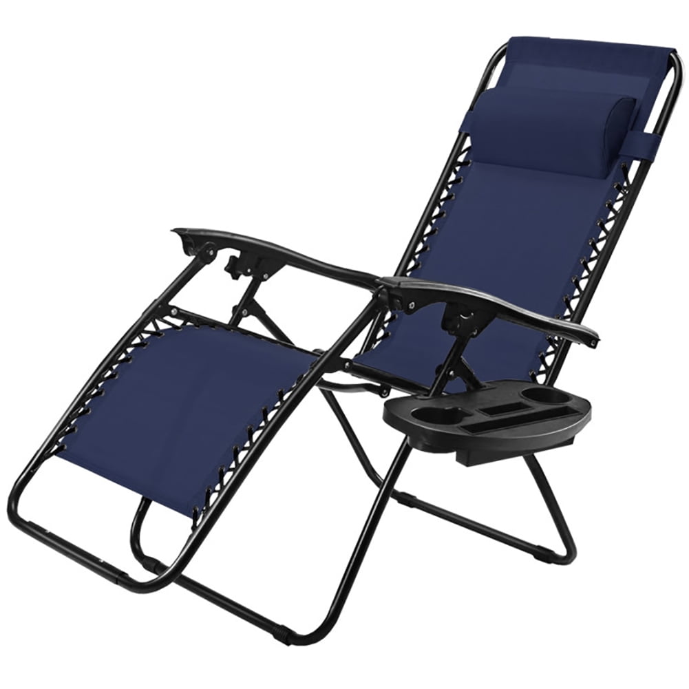 Resenkos Outdoor Folding Zero Gravity Reclining Lounge Chair-Blue, Zero ...