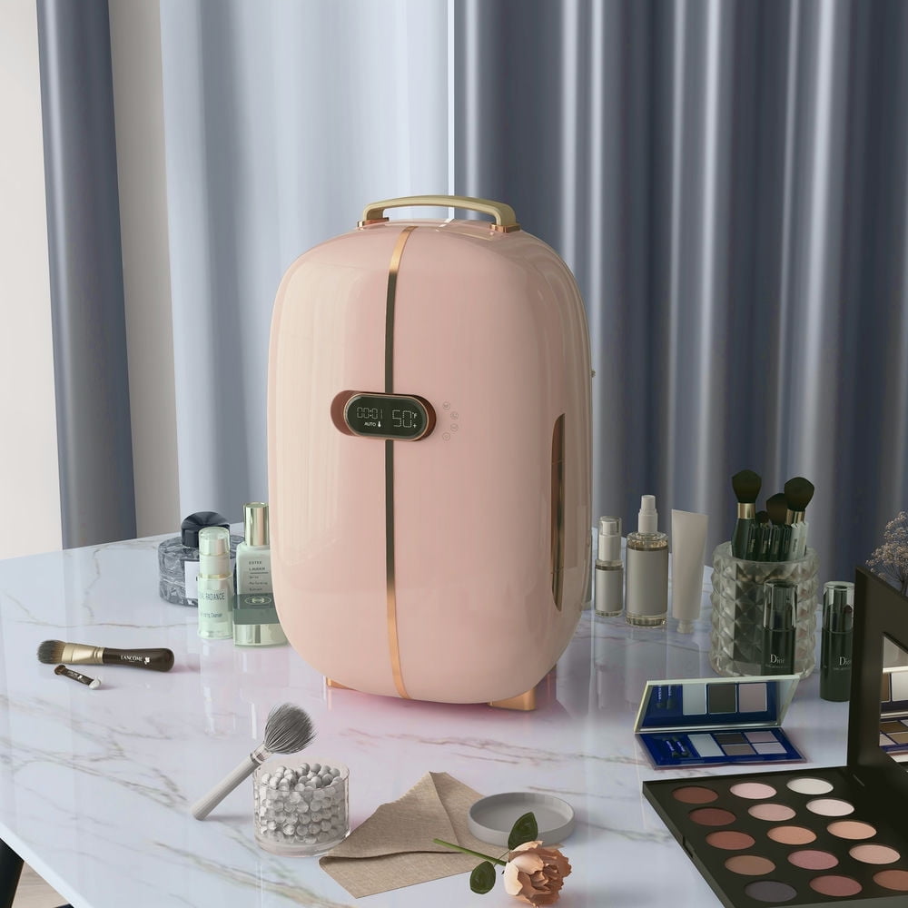 Resenkos Portable Skincare Fridge With Led Display, 12L Mini Fridge For ...