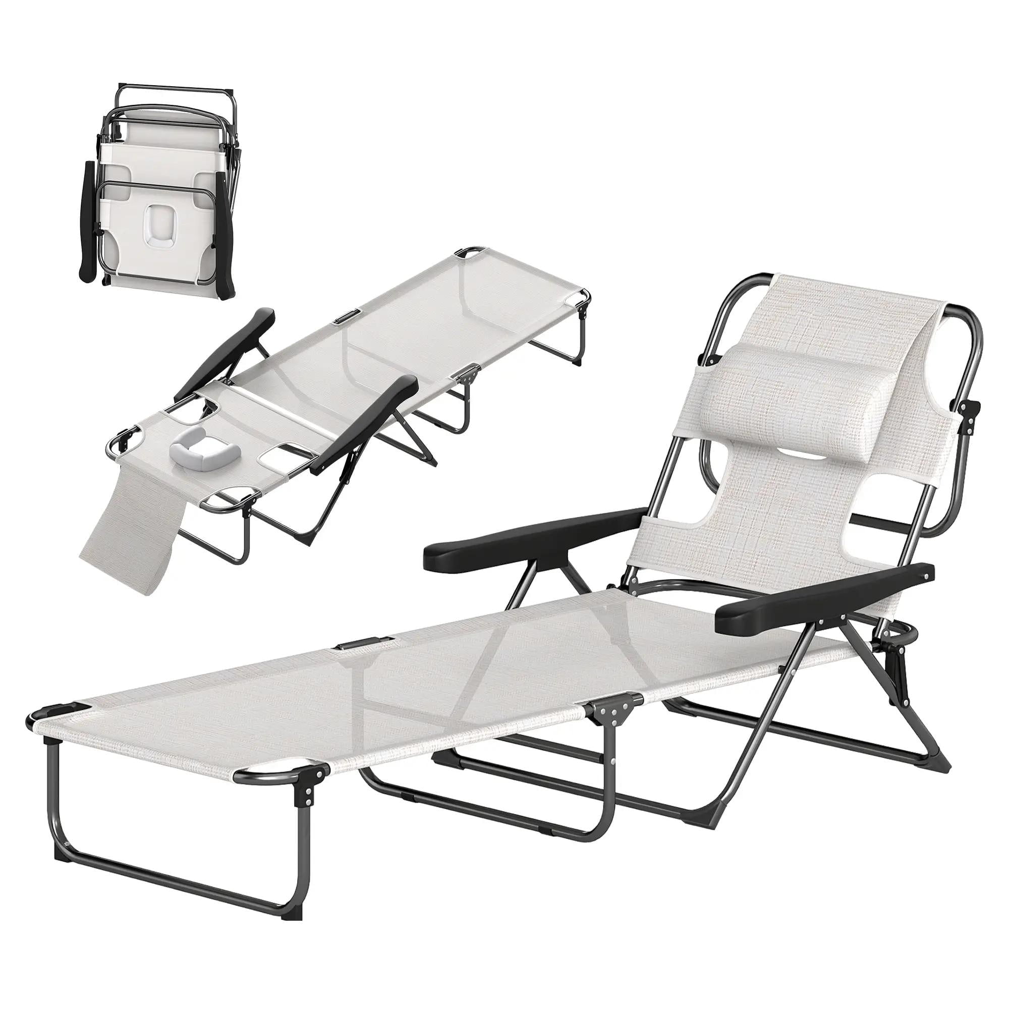 Resenkos Premium Foldable Recliner Chair, Comfortable Lounge Seat With ...