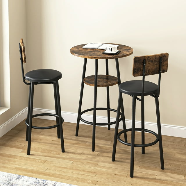 Resenkos Compact Dining Table Set with Storage for Small Apartment ...