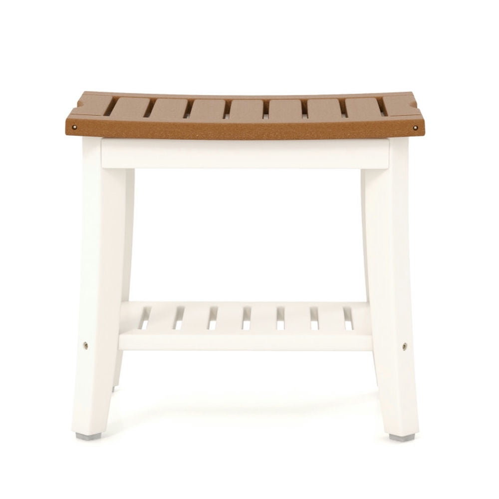 Resenkos Shower Chair Seat,Shower Chair Spa Bathtub Seat Bench,2-Tier ...