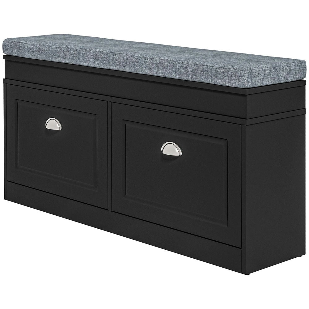 Resenkos Storage Ottoman Bench,Modern Shoe Storage Bench with Cushion ...