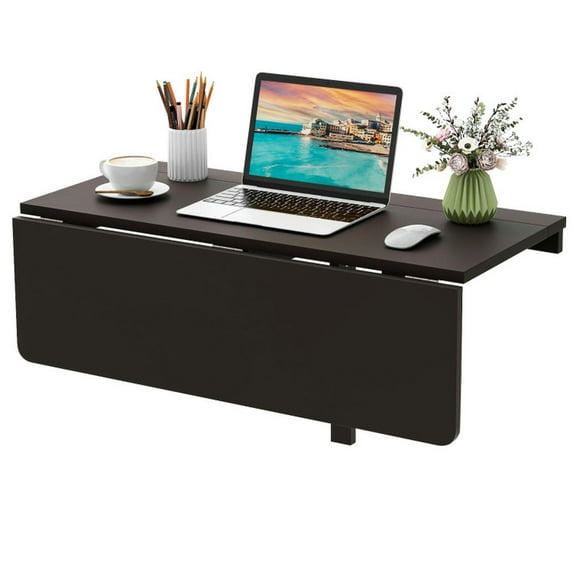 Resenkos Wall Mounted Folding Desk, Table Wall Mounted,31.5 x 23.5 Inch ...