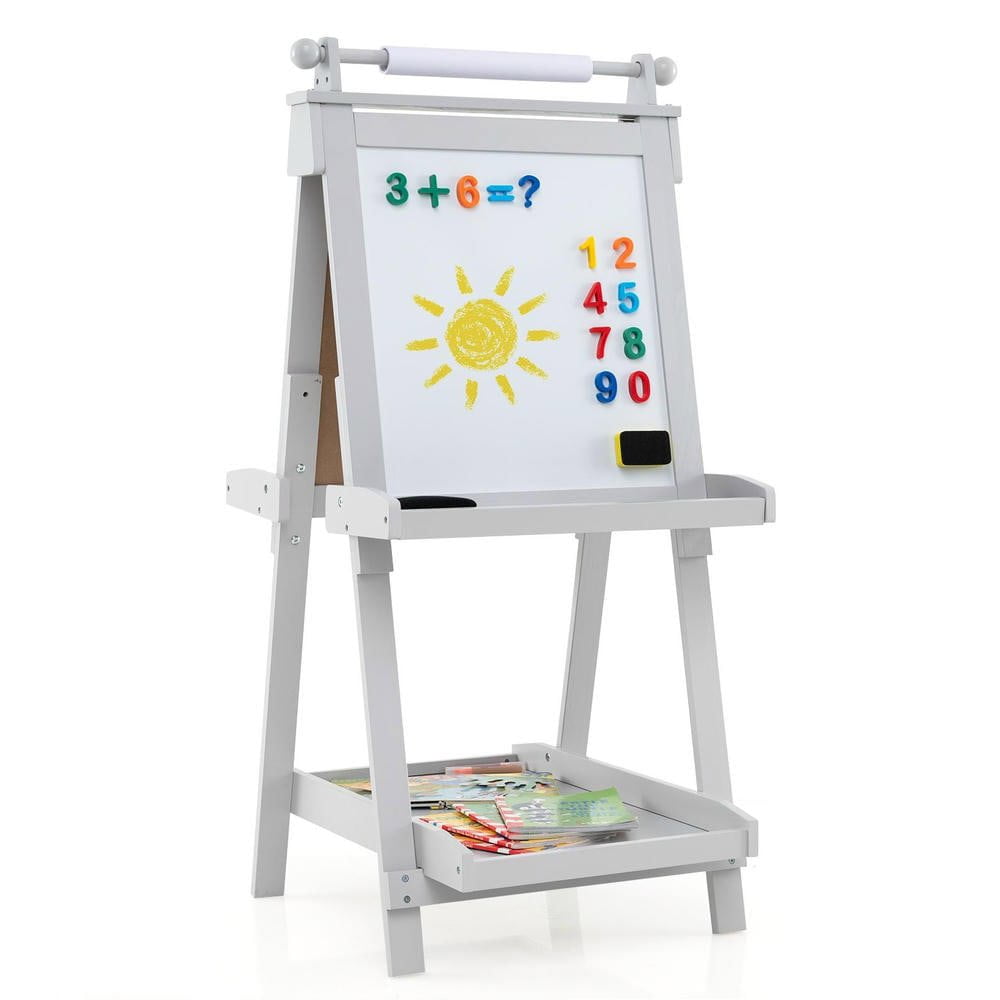 Resenkose 3-in-1 Double-Sided Kids Art Easel, Versatile Creative Board ...