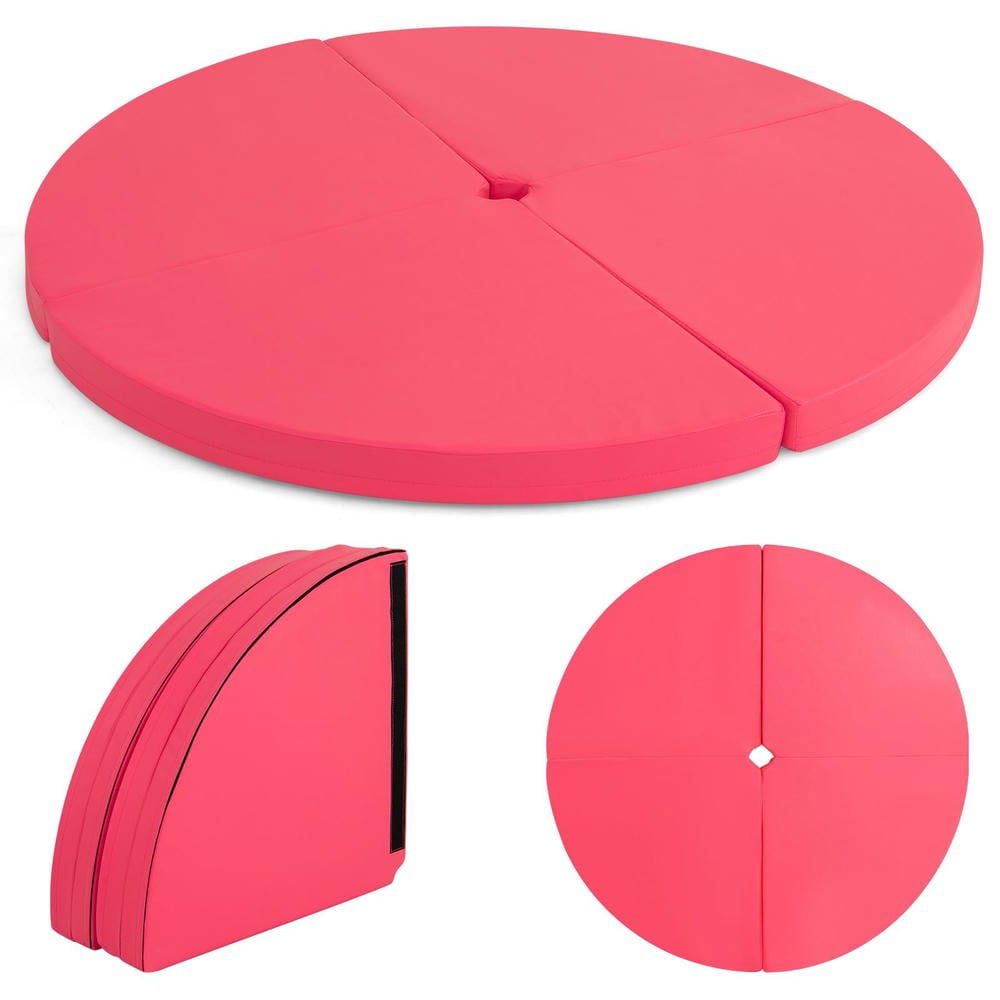 Resenkose Round Pole Dance Crash Pad Yoga Mat, Thick Protective Mat ...